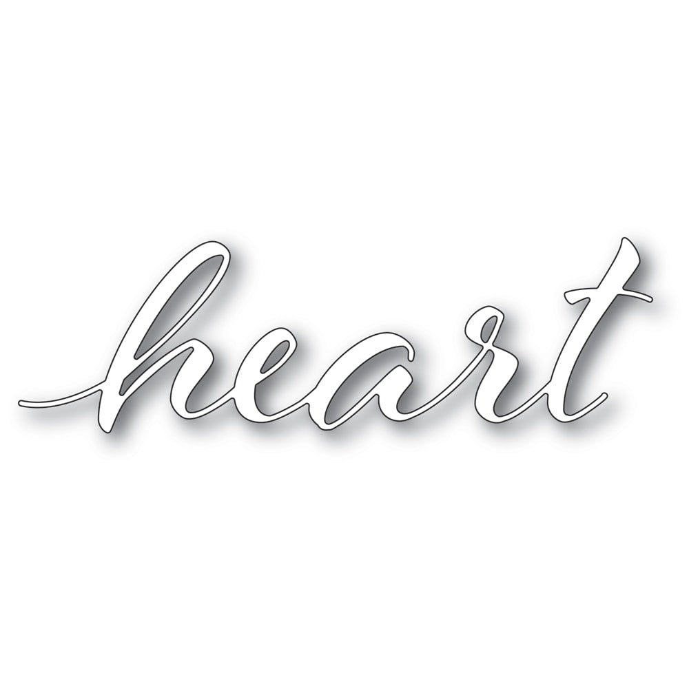 Memory Box - Dies - Heart Airy Script – Dies R Us
